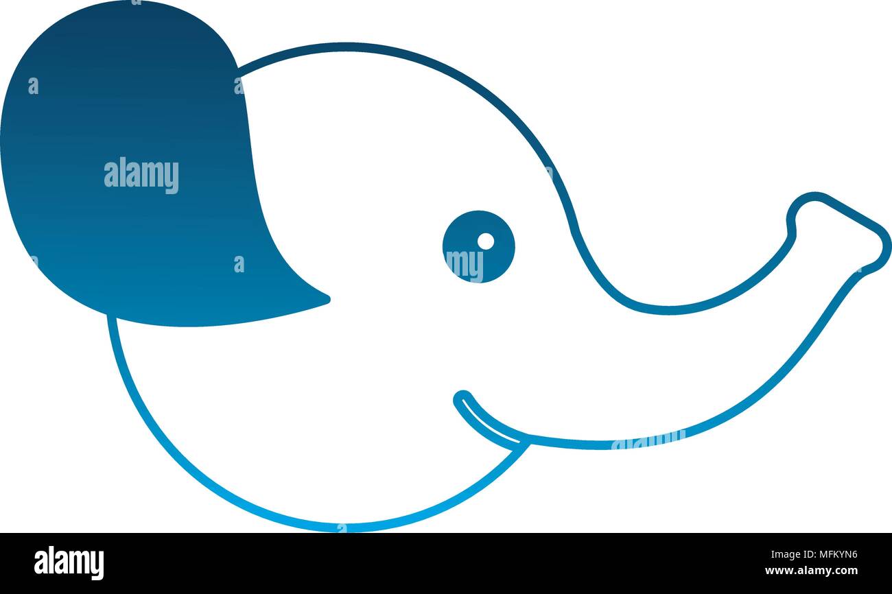 Calf elephant happy Stock Vector Images - Alamy