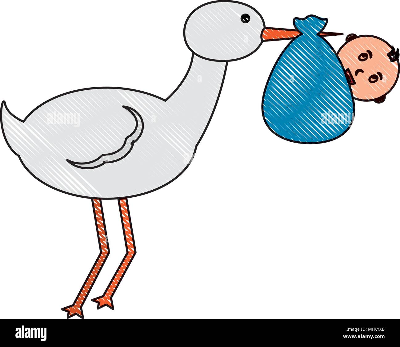 Stork Carrying Baby High Resolution Stock Photography and Images - Alamy