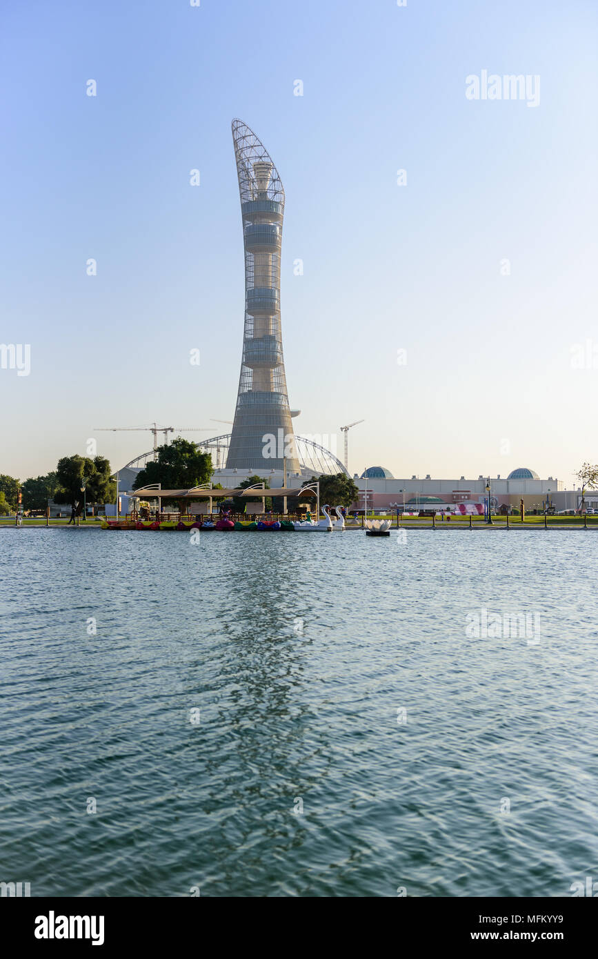 Aspire Park in Doha, Qatar Stock Photo - Alamy