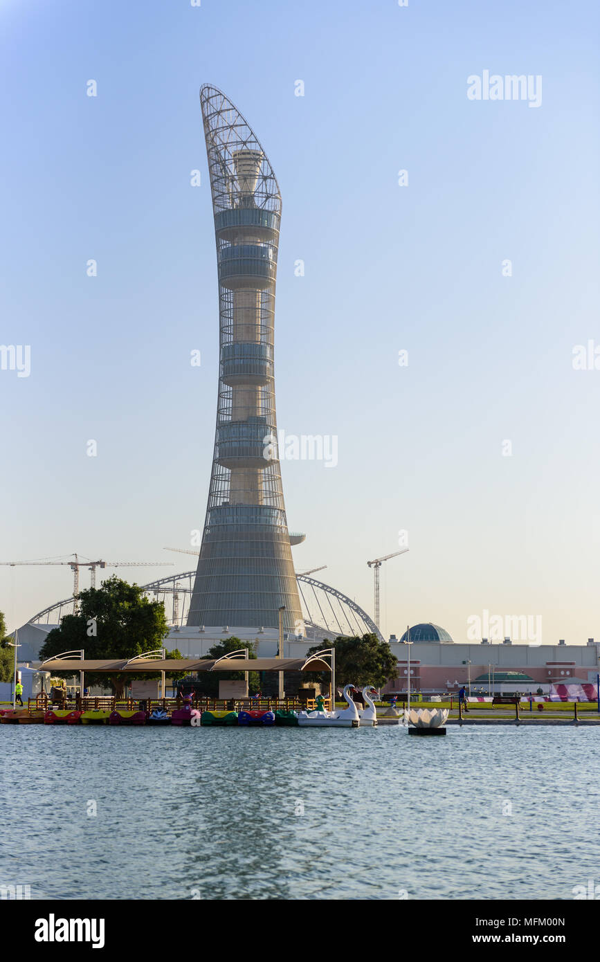 Aspire Park in Doha, Qatar Stock Photo - Alamy