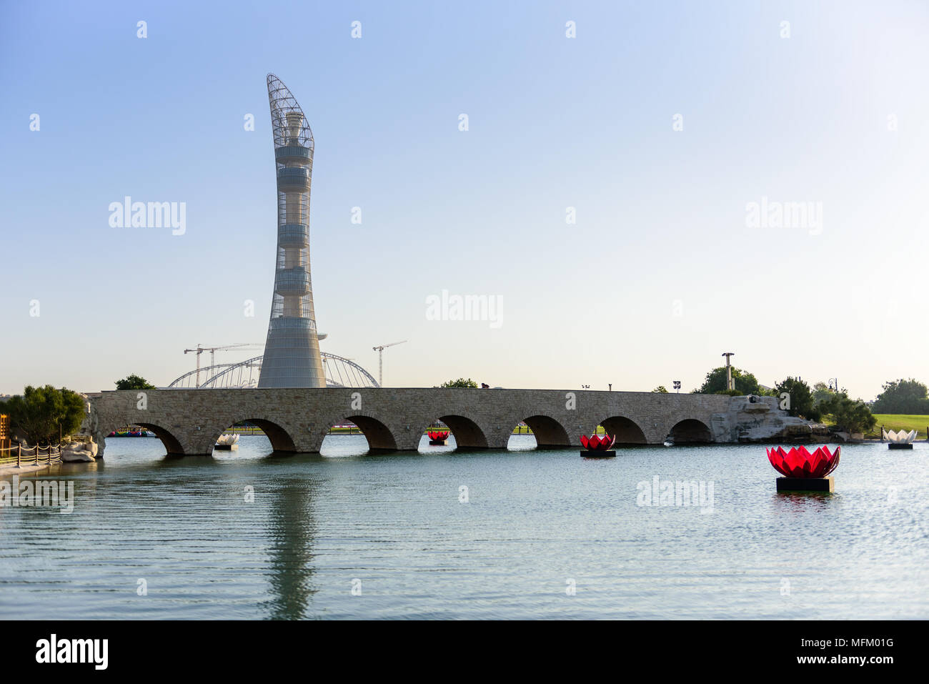 Aspire Park in Doha, Qatar Stock Photo - Alamy