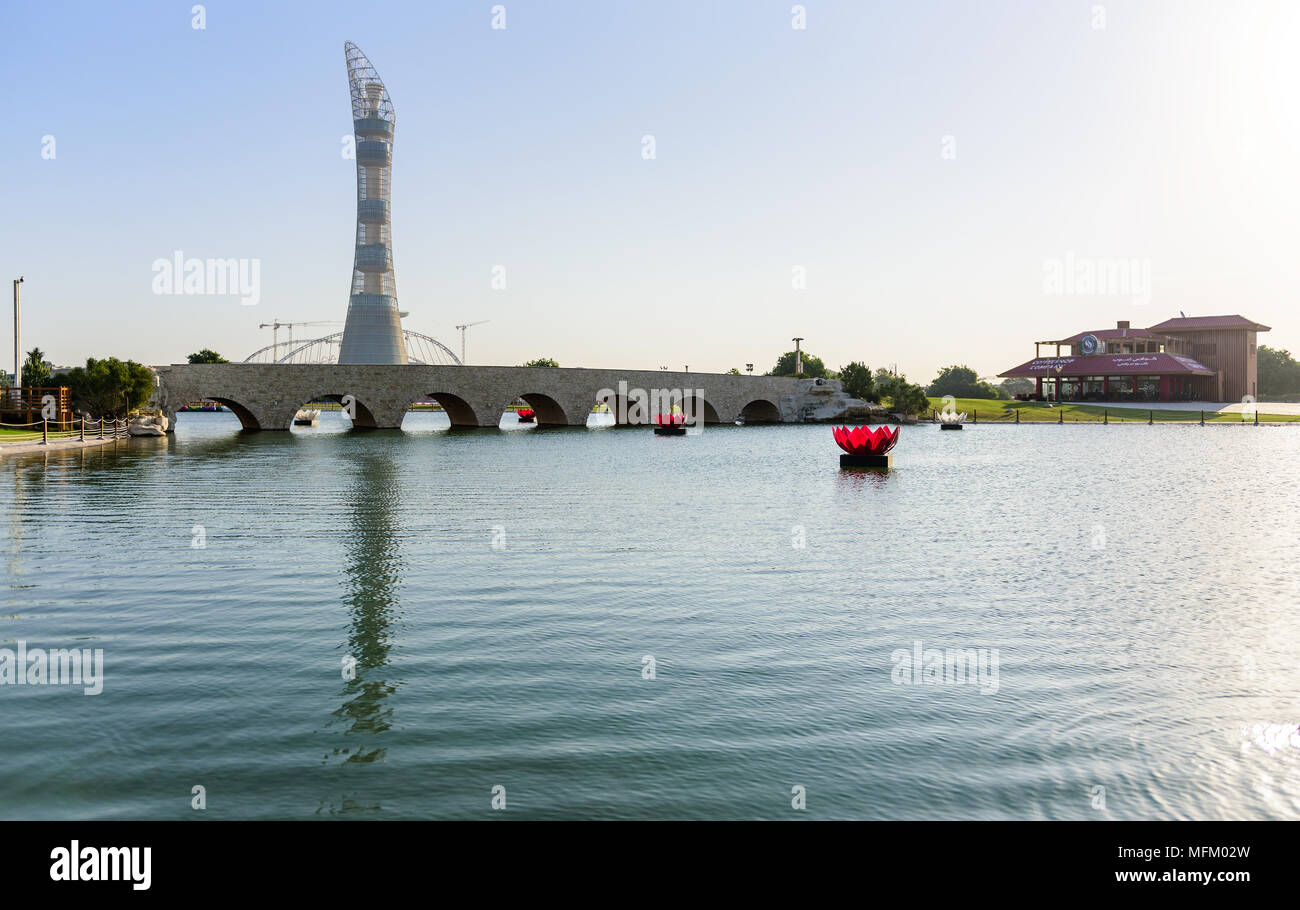 Aspire Park in Doha, Qatar Stock Photo - Alamy