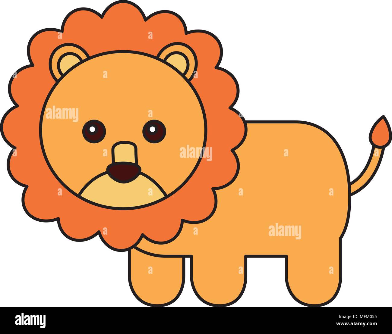cute lion character icon Stock Vector Image & Art - Alamy