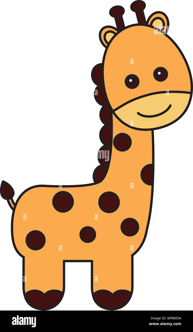 cute giraffe character icon Stock Vector Image & Art - Alamy