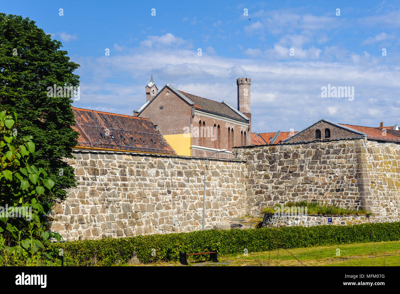Akershus Fortress or Akershus Castle, a medieval castle that was built ...