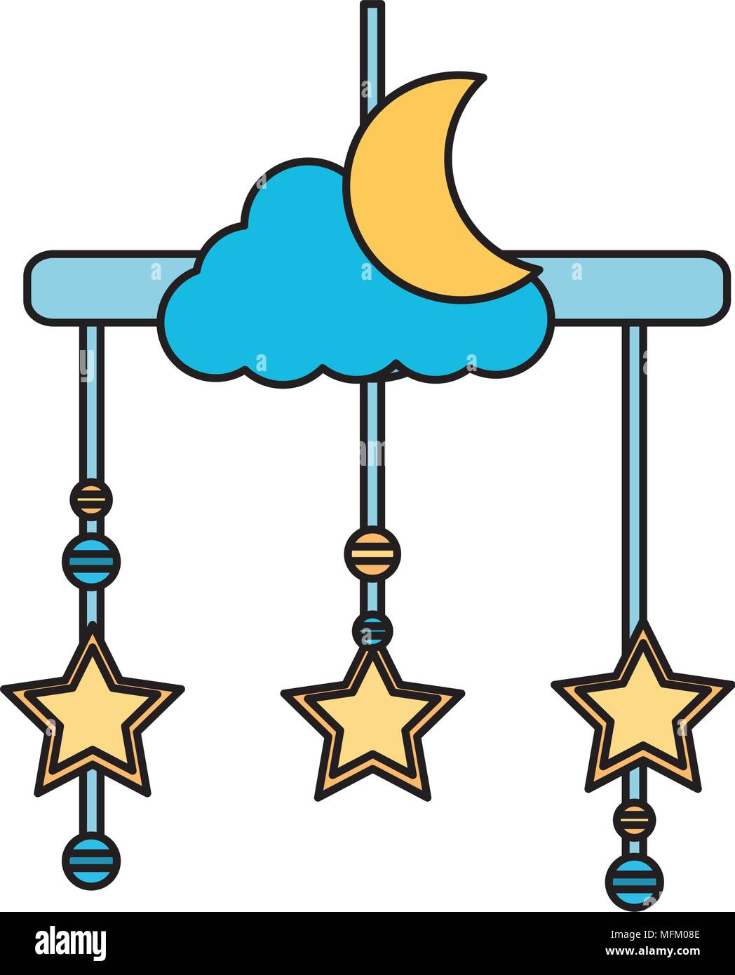 Hanging mobile moon and star hi-res stock photography and images - Alamy