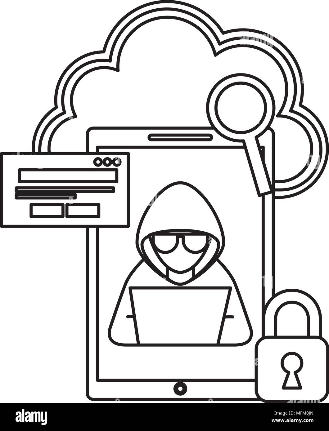 computer virus collection icons Stock Vector Image & Art - Alamy