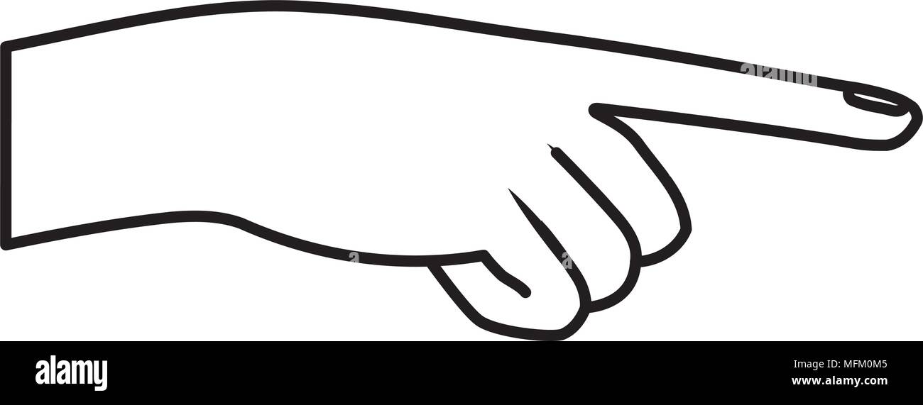 hand human pointing out isolated icon Stock Vector Image & Art - Alamy