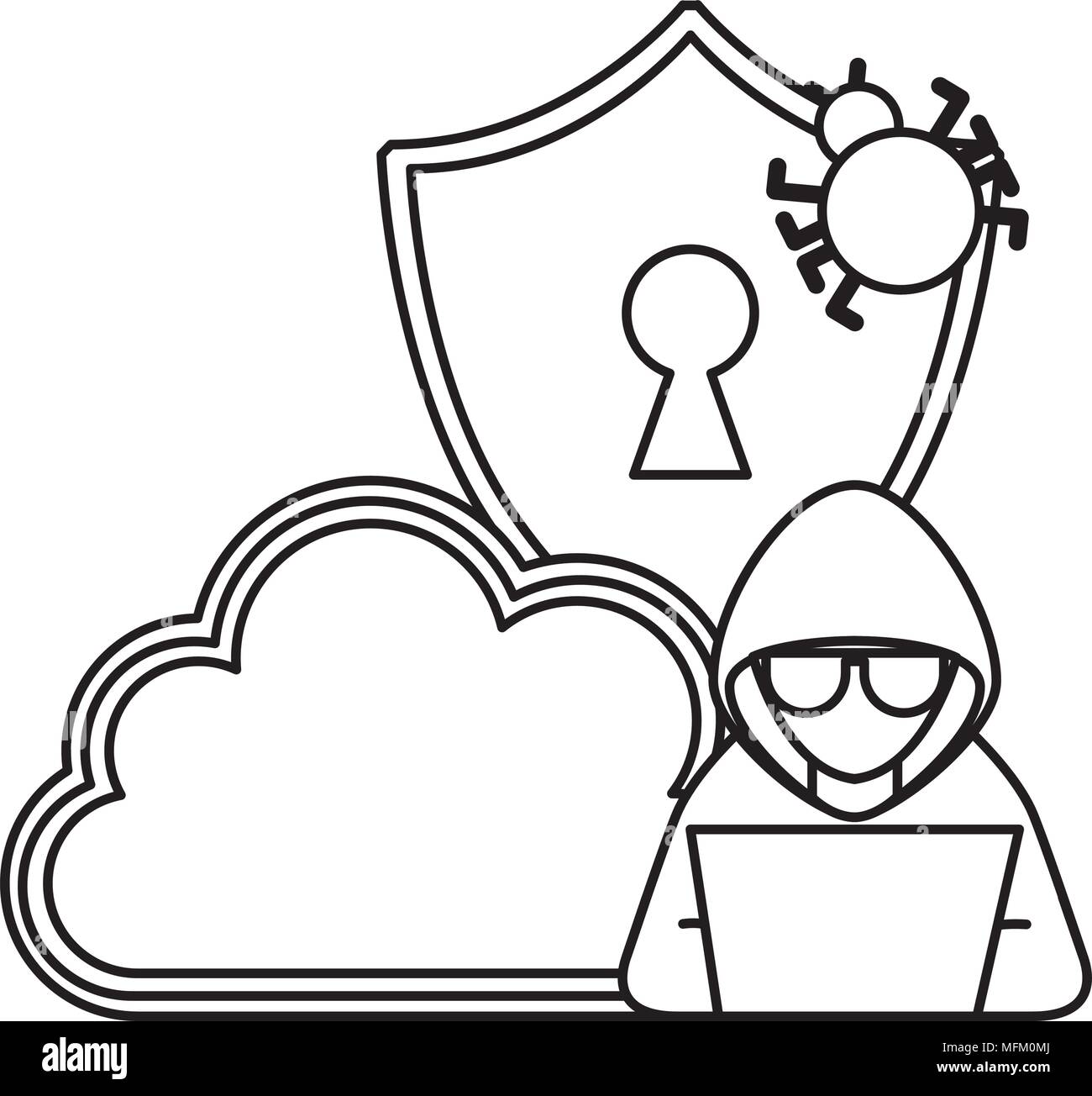 computer virus collection icons Stock Vector Image & Art - Alamy