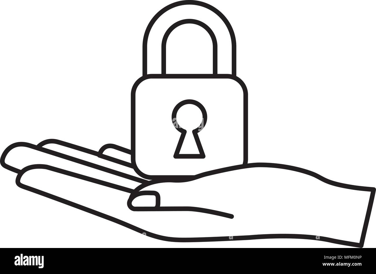 Security system digital touch Black and White Stock Photos & Images - Alamy