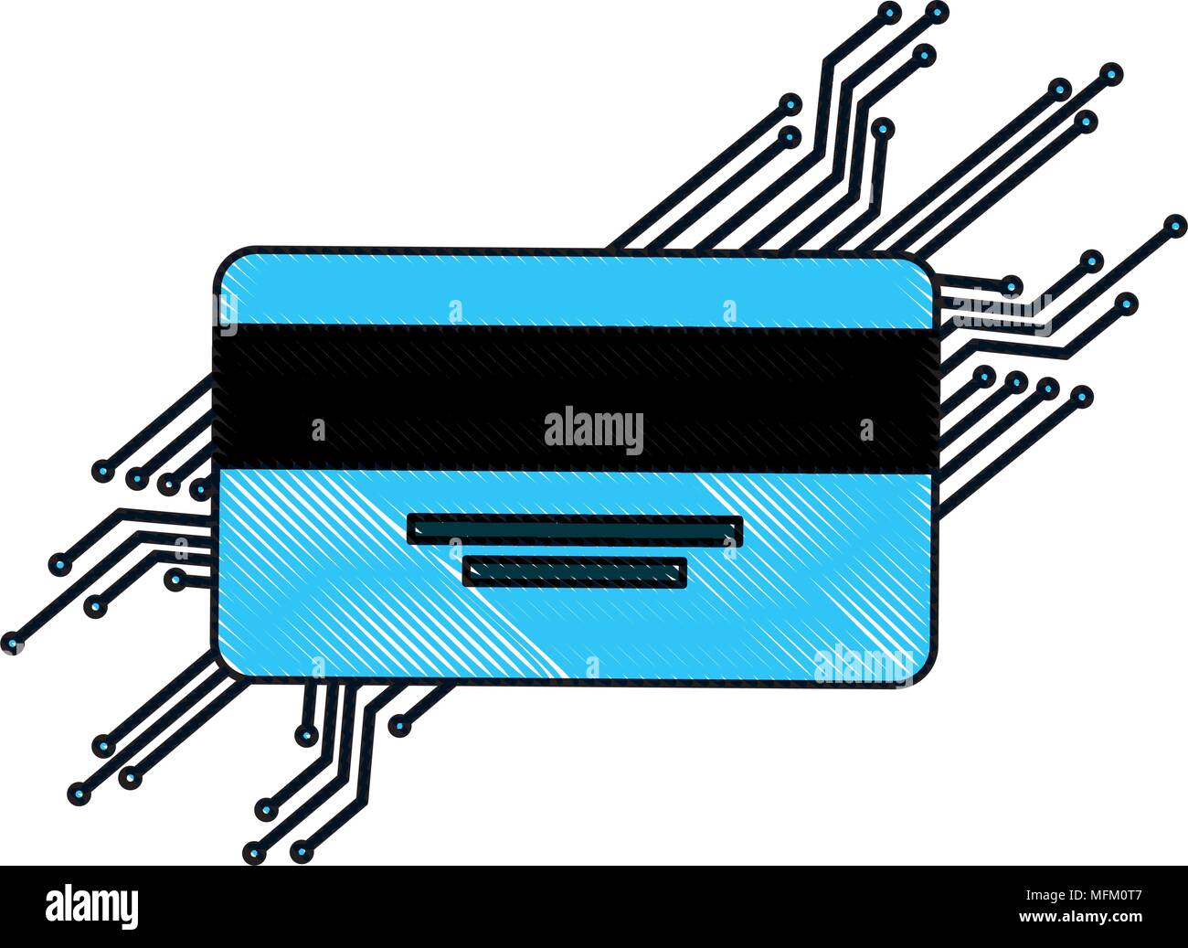 Bank card cyber fraud Stock Vector Images - Alamy
