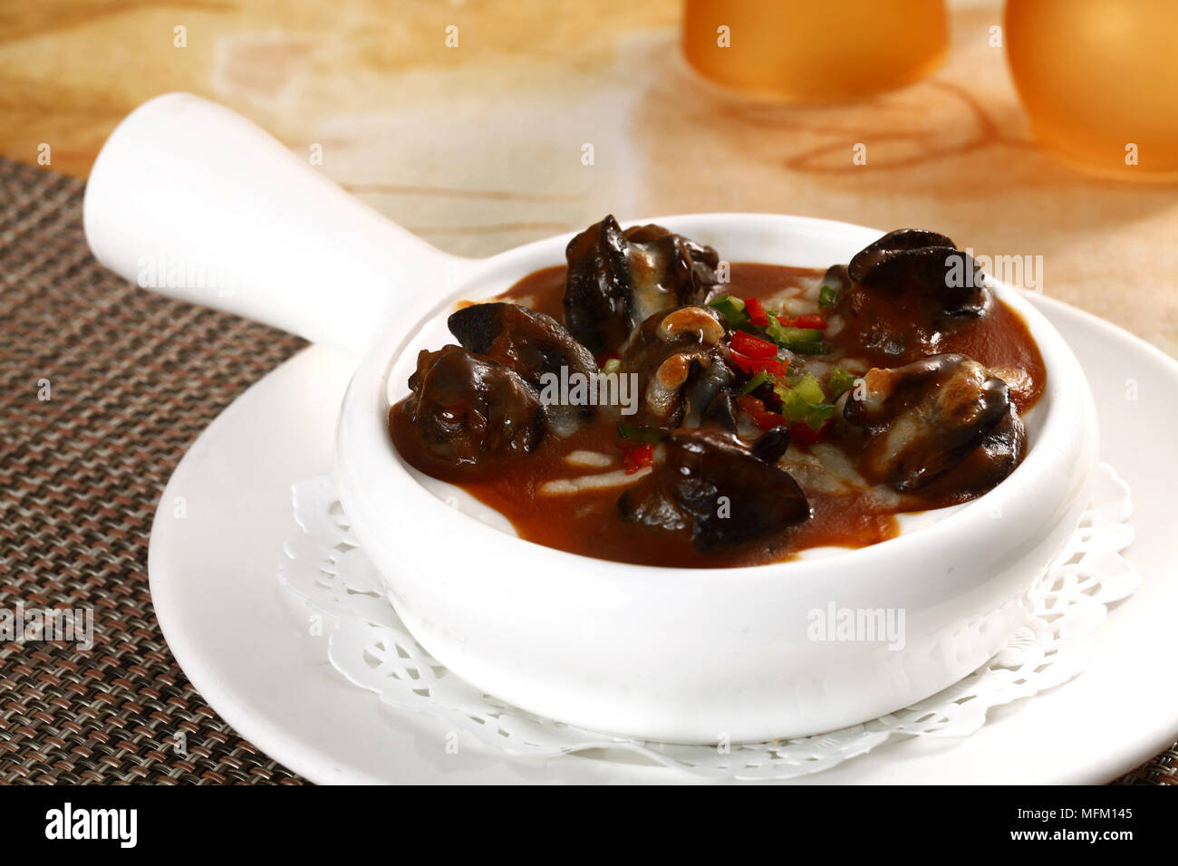 french baked snails Stock Photo - Alamy