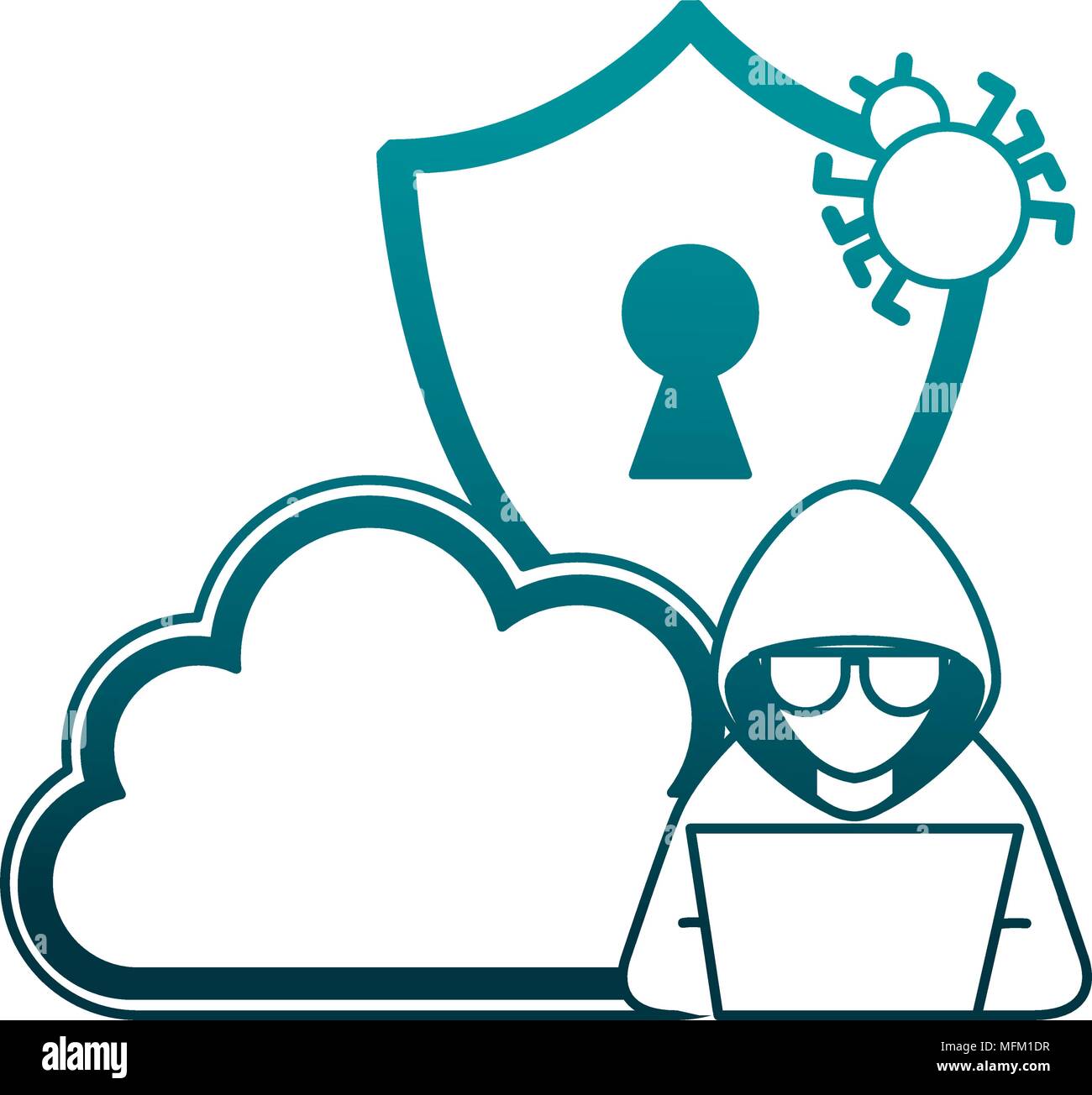 computer virus collection icons Stock Vector Image & Art - Alamy