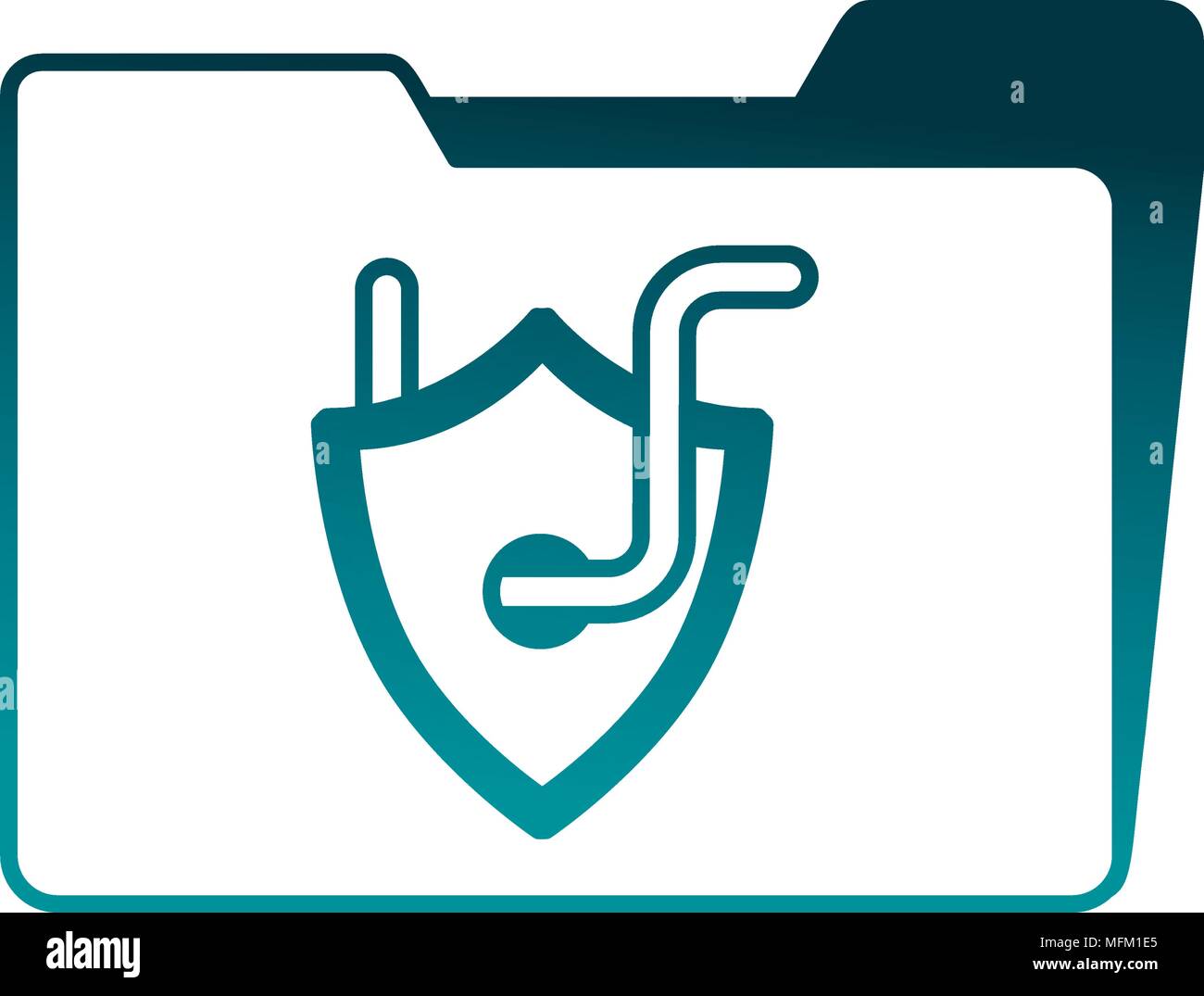 folder with shield and worm Stock Vector Image & Art - Alamy