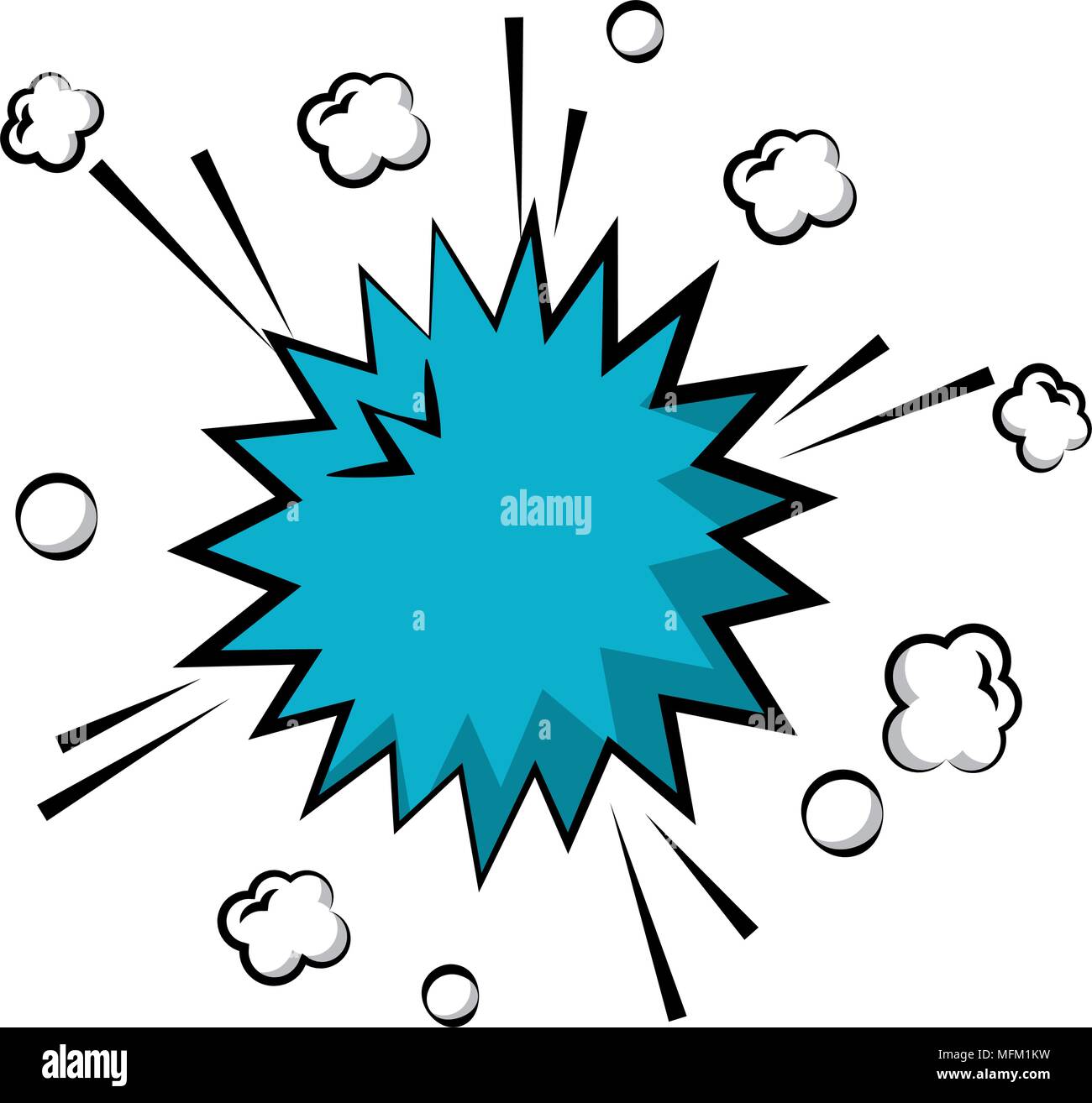 explosion pop art isolated icon Stock Vector Image & Art - Alamy