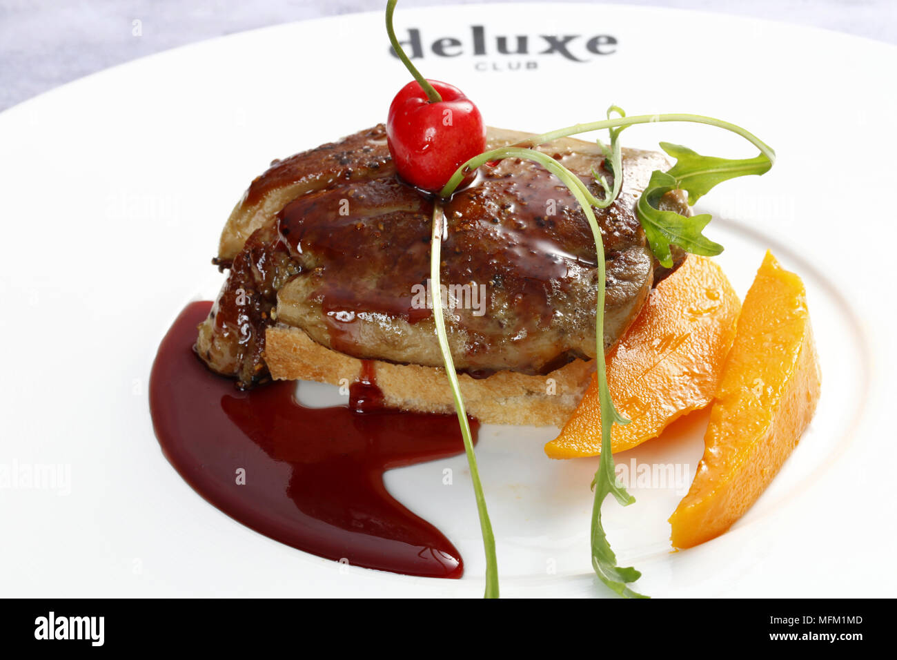 Fried goose liver Stock Photo - Alamy