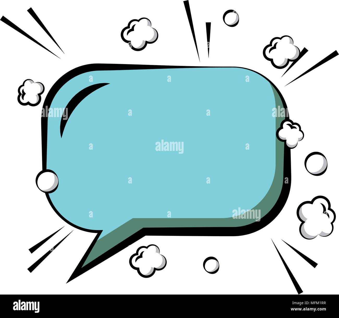 speech bubble with rectangle shaped icon Stock Vector Image & Art - Alamy