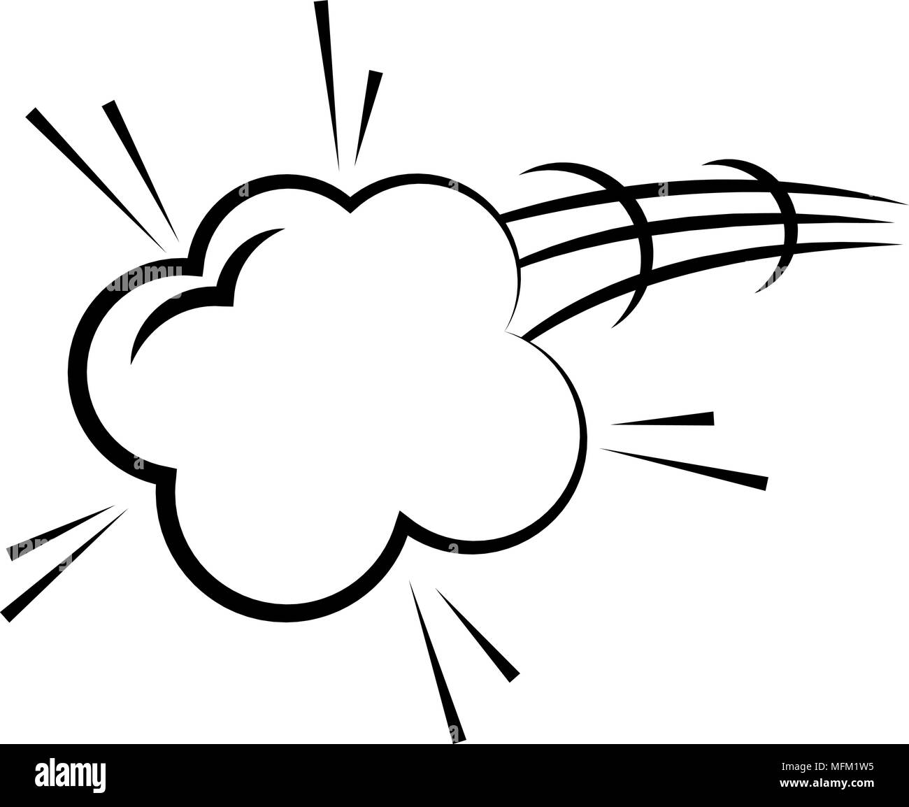 explosion pop art with cloud shaped icon Stock Vector Image & Art - Alamy