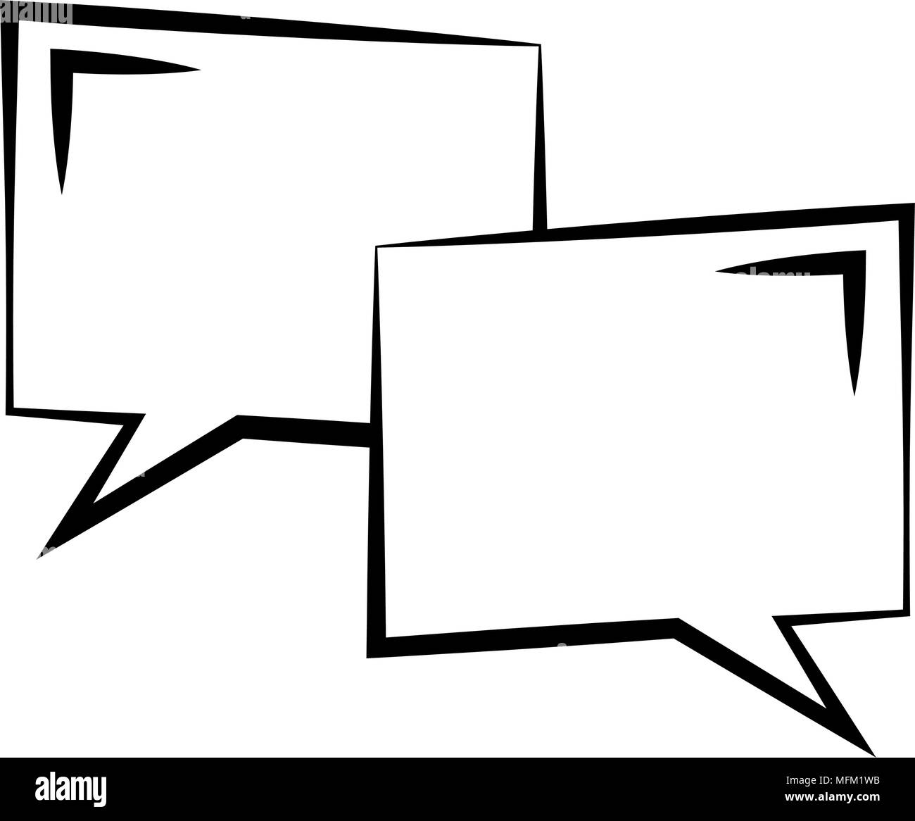 Speech bubble squares hi-res stock photography and images - Alamy