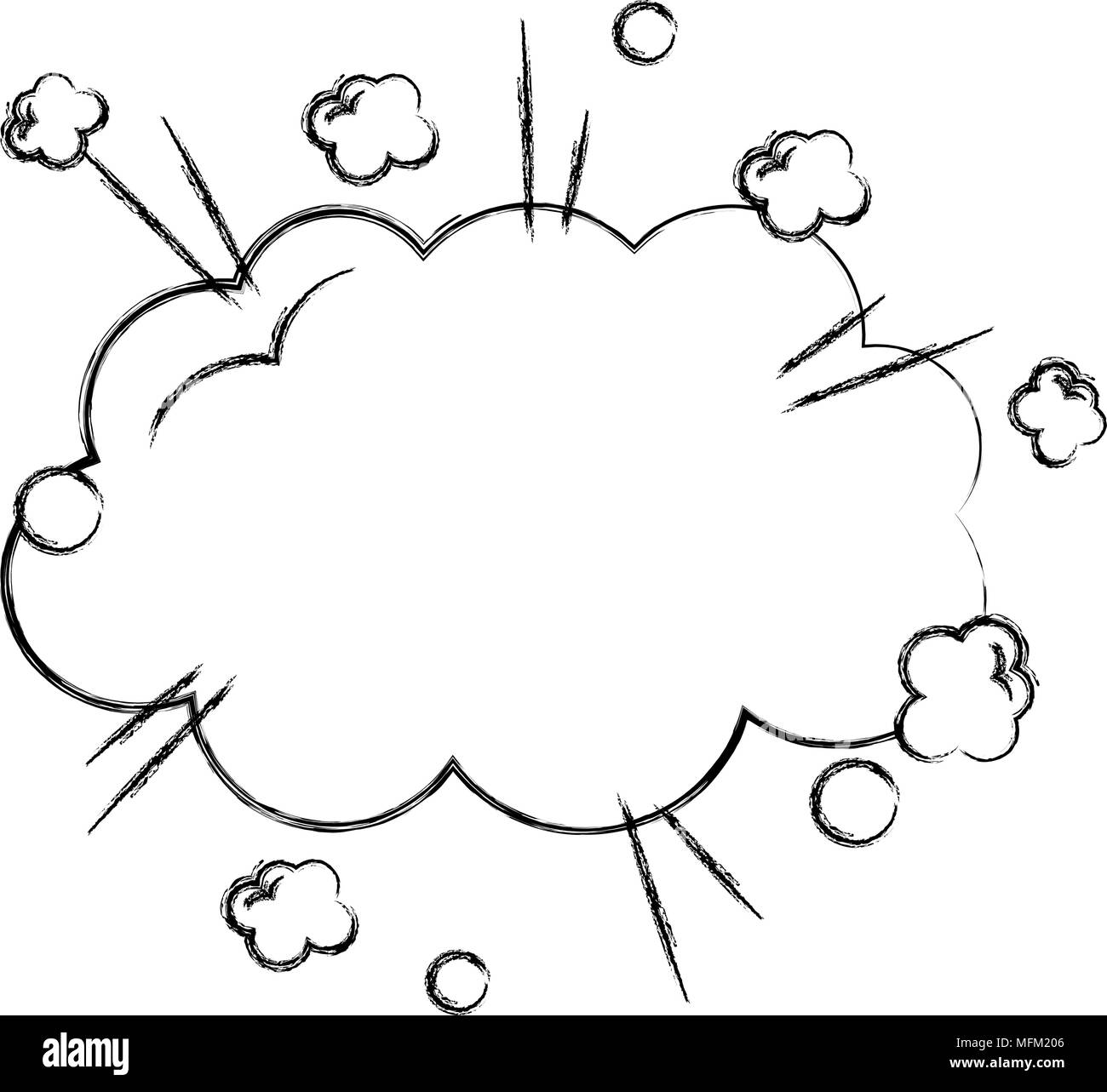 cloud speech bubble comic style Stock Vector Image & Art - Alamy
