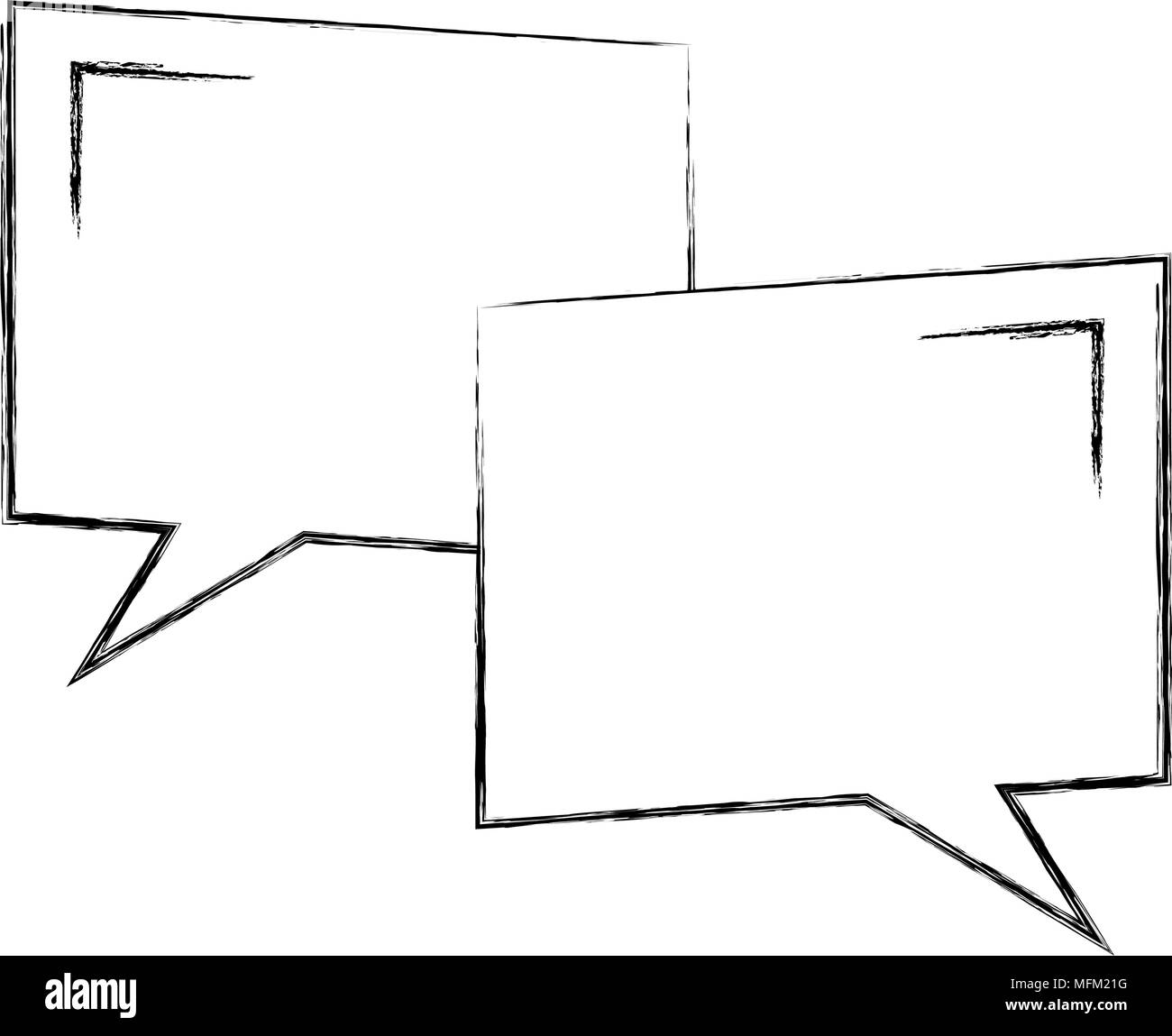 speech bubbles conversation idea template Stock Vector Image & Art - Alamy