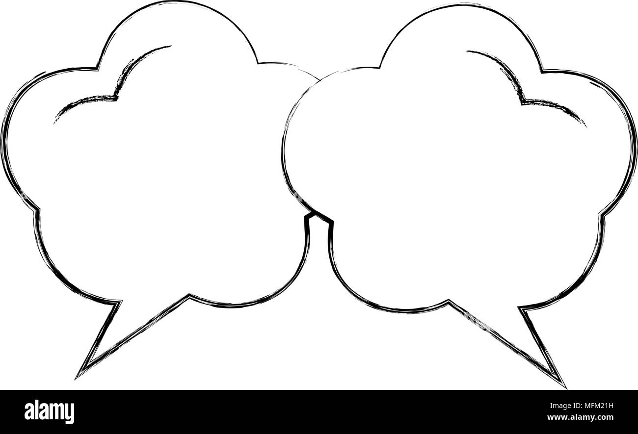 speech bubbles conversation idea template Stock Vector Image & Art - Alamy