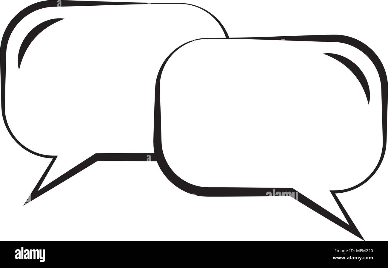 speech bubbles conversation idea template Stock Vector Image & Art - Alamy