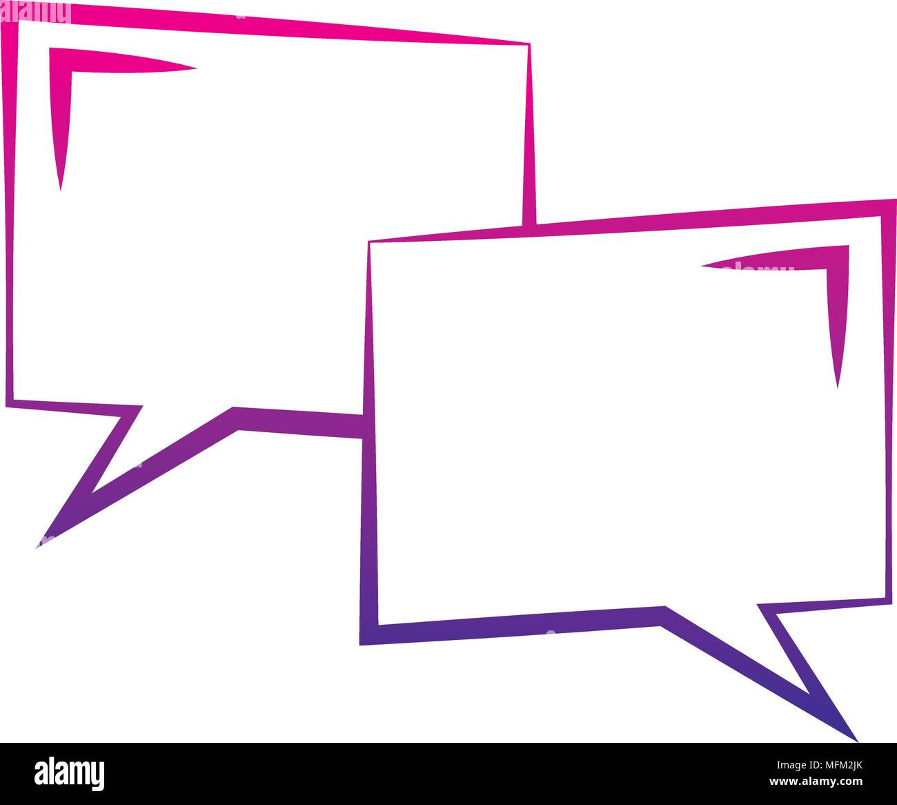 speech bubbles conversation idea template Stock Vector Image & Art - Alamy