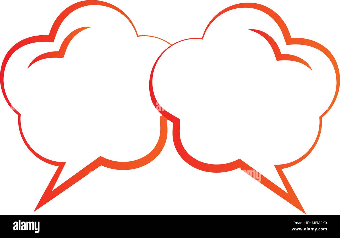 speech bubbles conversation idea template Stock Vector Image & Art - Alamy