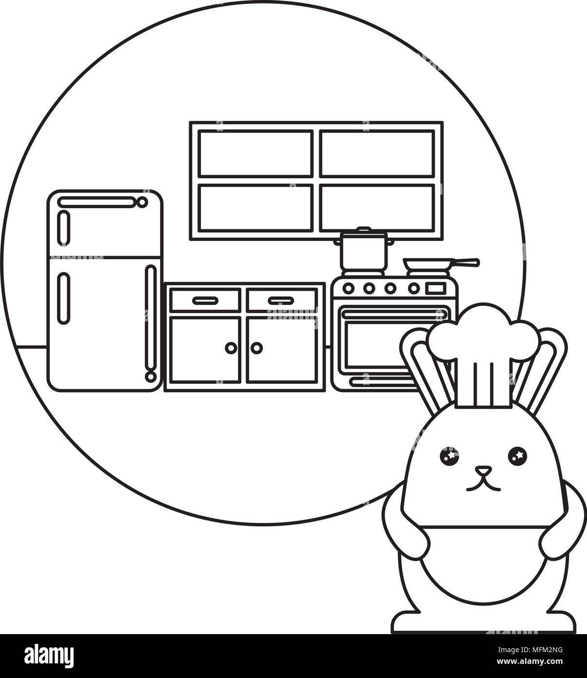 Rabbit dinner Stock Vector Images - Alamy