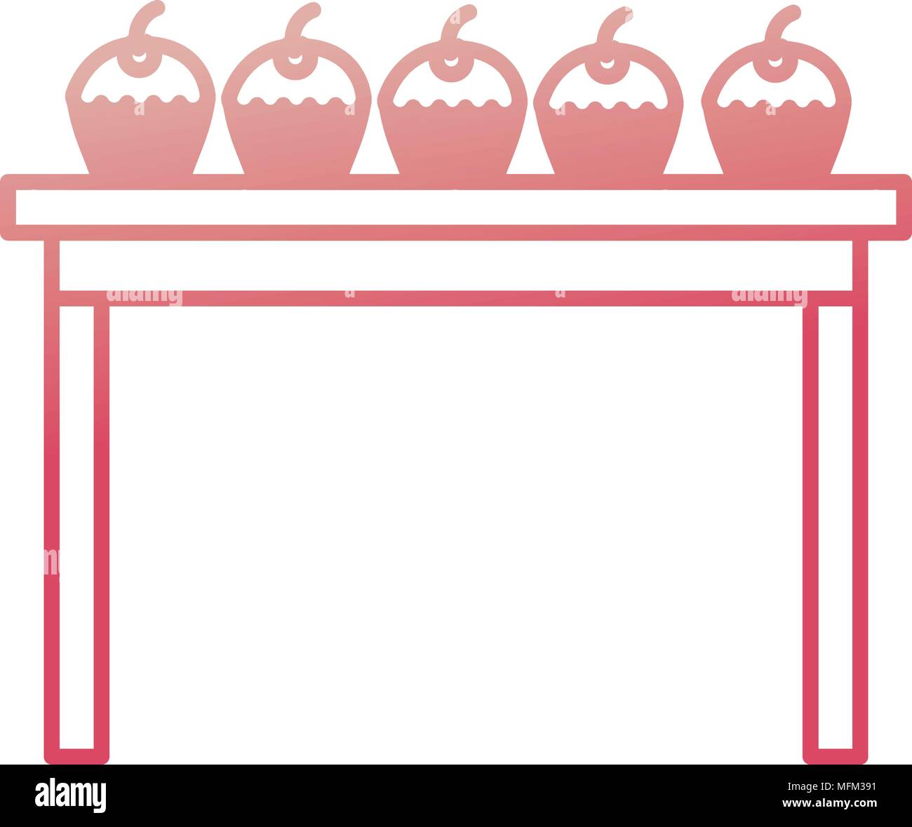 Table of snacks Stock Vector Images - Alamy