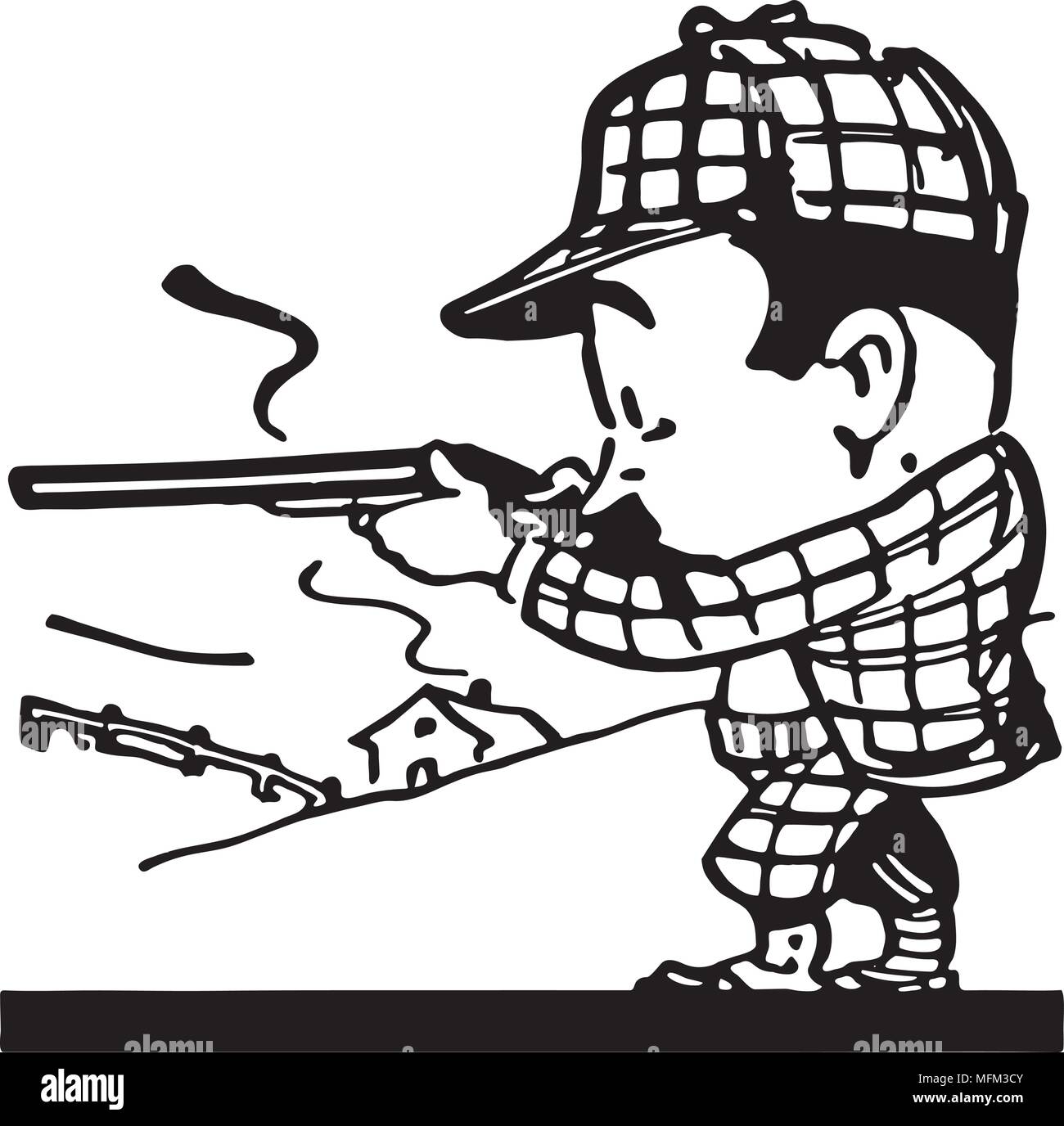 1950s hunter Stock Vector Images - Alamy