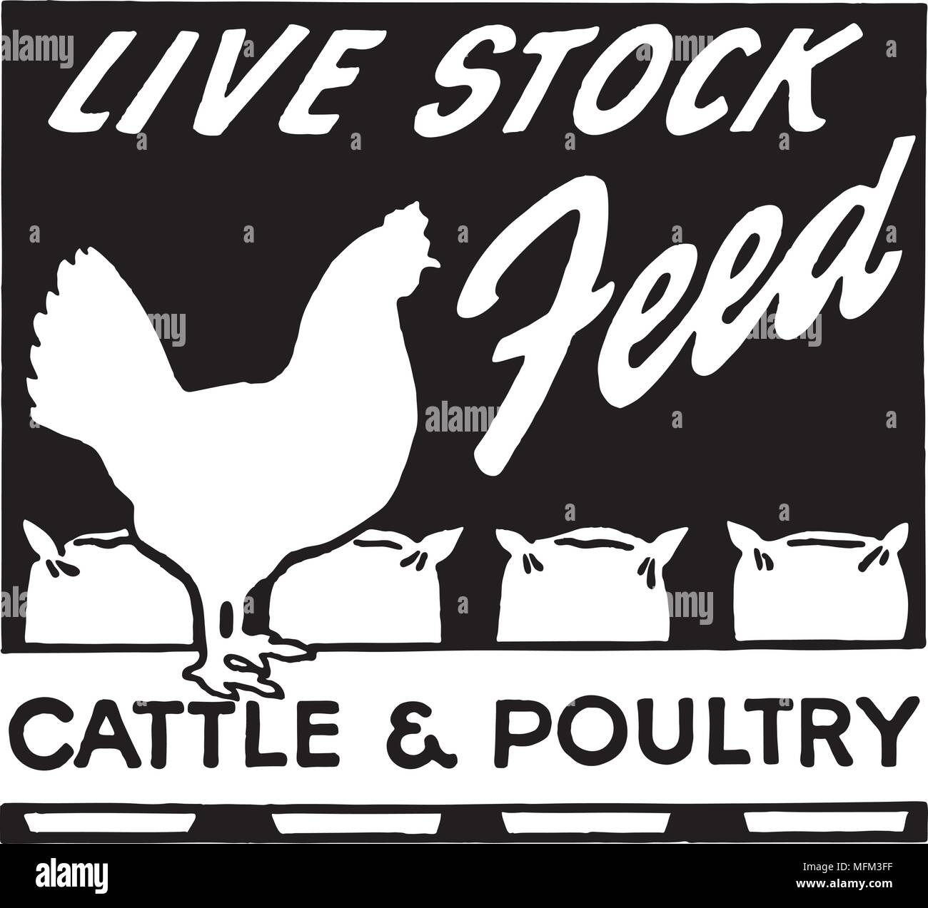 Cattle feed Stock Vector Images - Alamy
