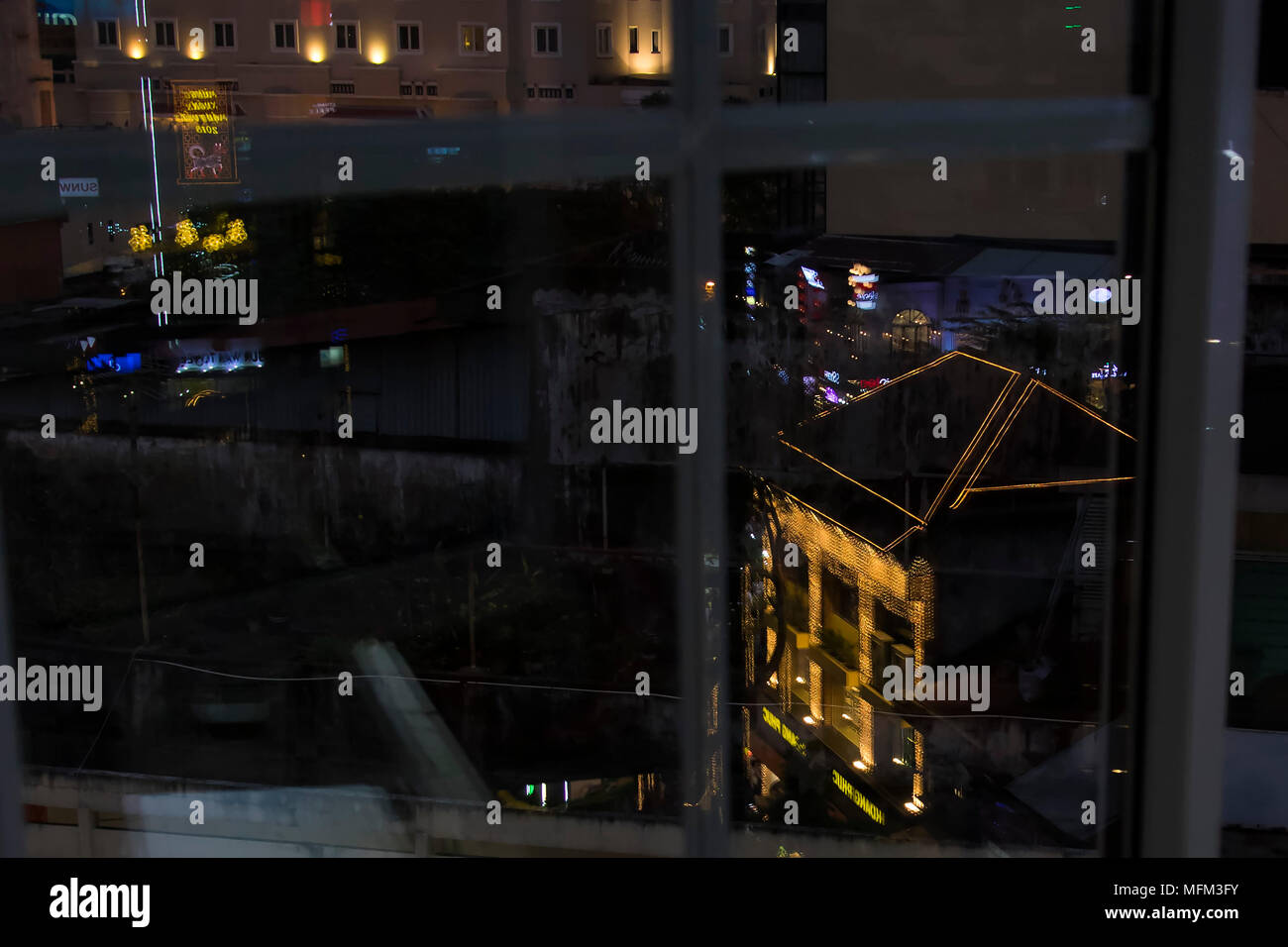 Reflections in a window Stock Photo - Alamy