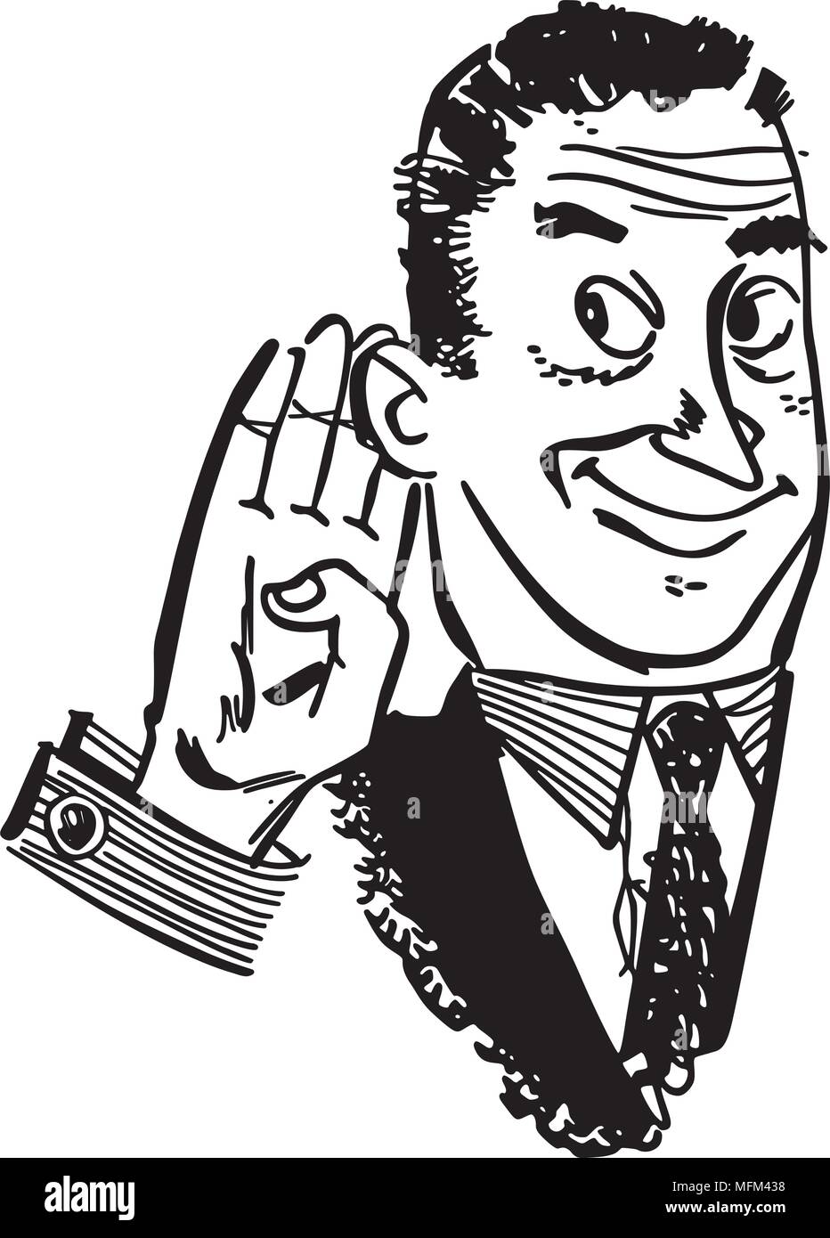 Ear cupping Stock Vector Images - Alamy