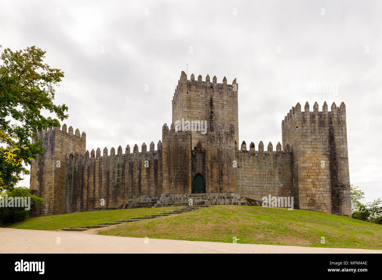 Guimaraes castle, Portugal. UNESCO World Heritage Stock Photo - Alamy