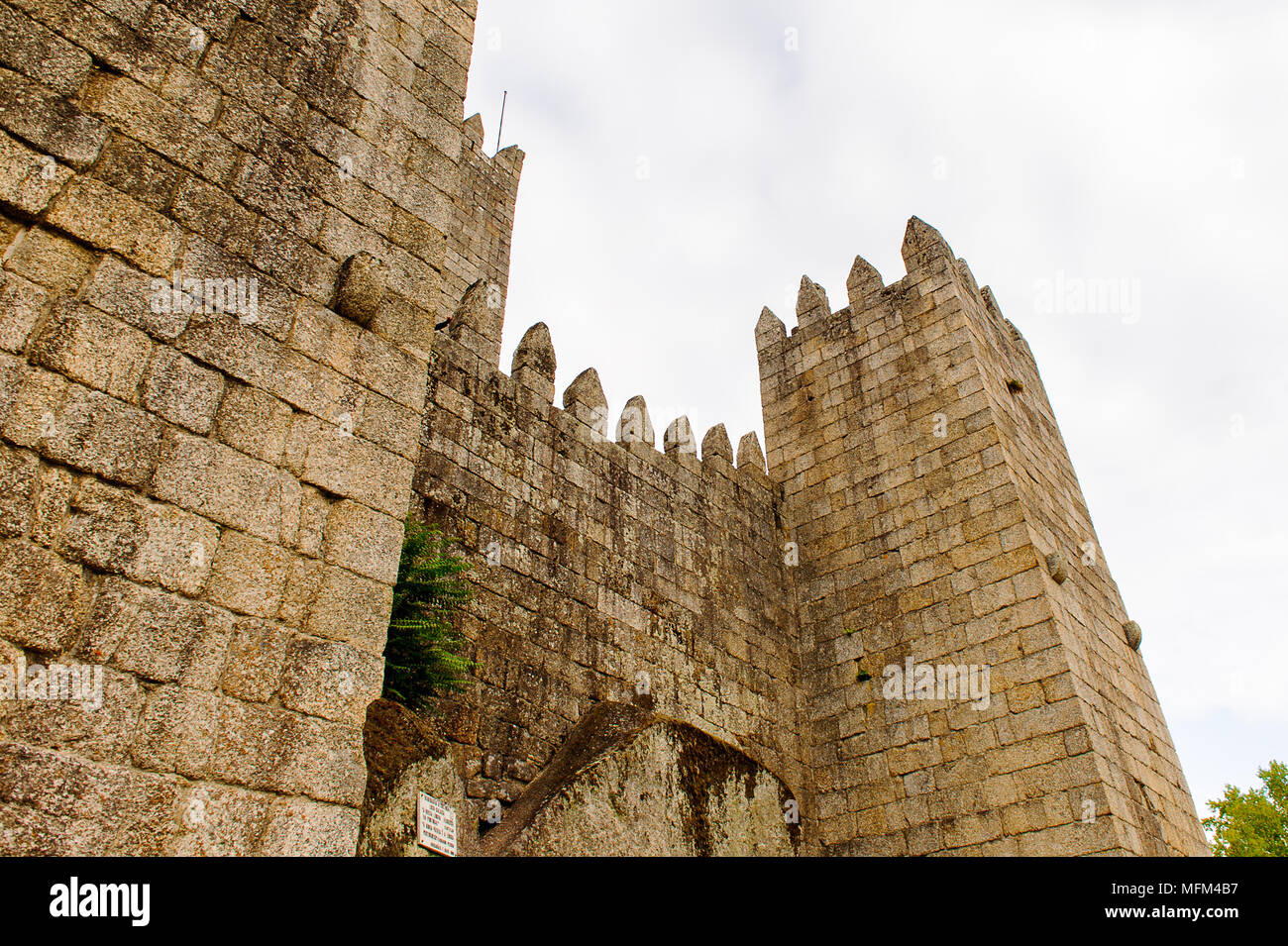 Guimaraes castle, Portugal. UNESCO World Heritage Stock Photo - Alamy