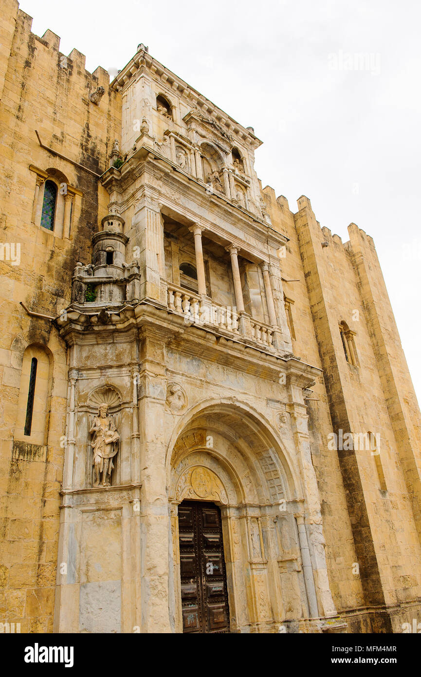 Beautiful architecture of the Historic center of Coimbra, Portugal ...