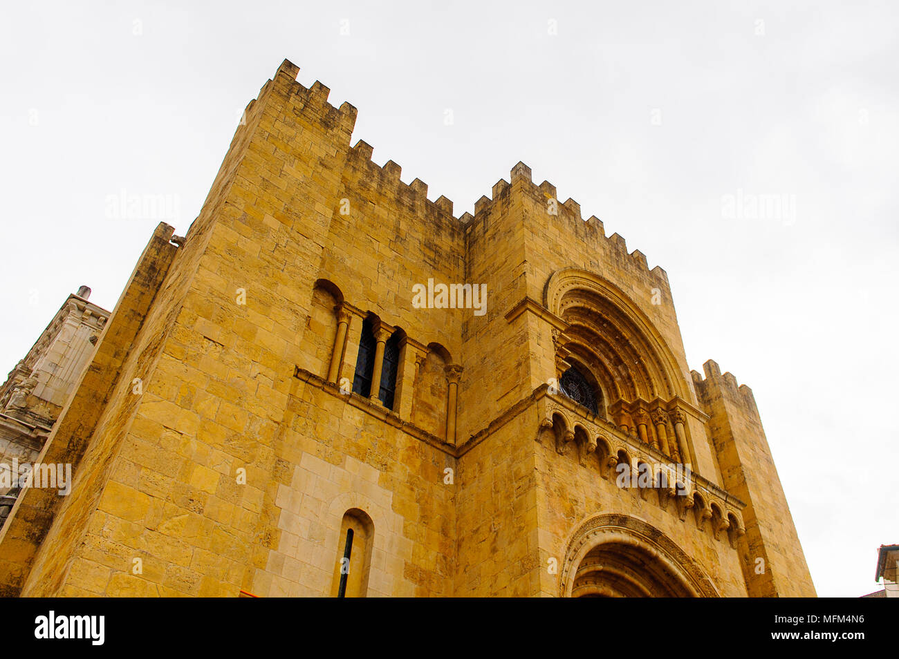 Beautiful architecture of the Historic center of Coimbra, Portugal ...