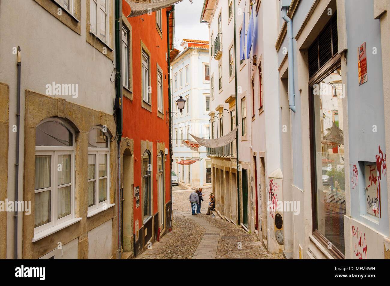 Architecture of the Historic center of Coimbra, Portugal. World ...
