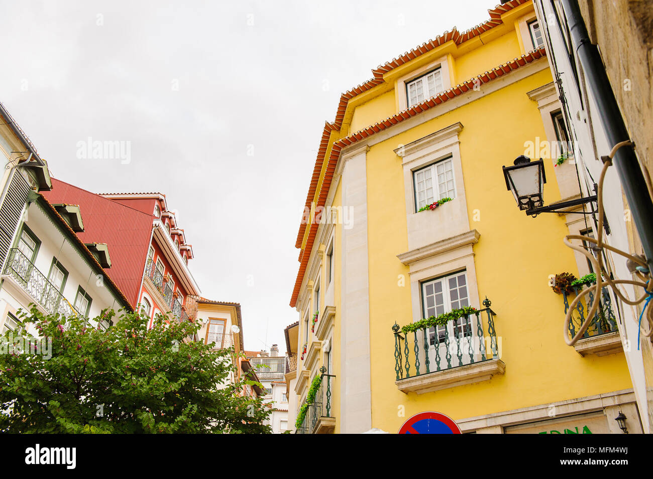 Architecture of the Historic center of Coimbra, Portugal. World ...