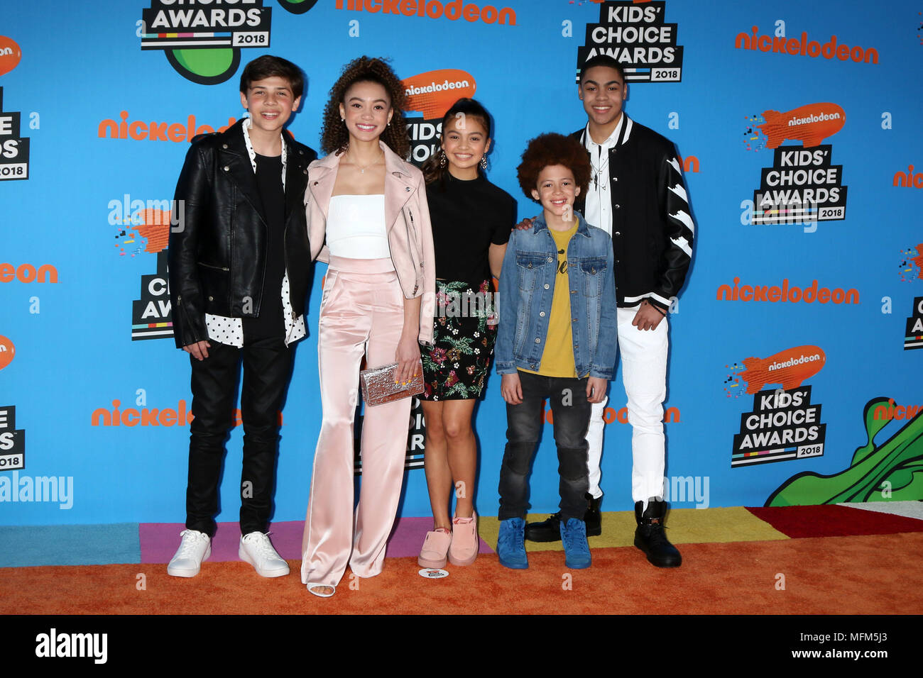 2018 Nickelodeon Kids' Choice Awards, held at The Forum in Inglewood ...