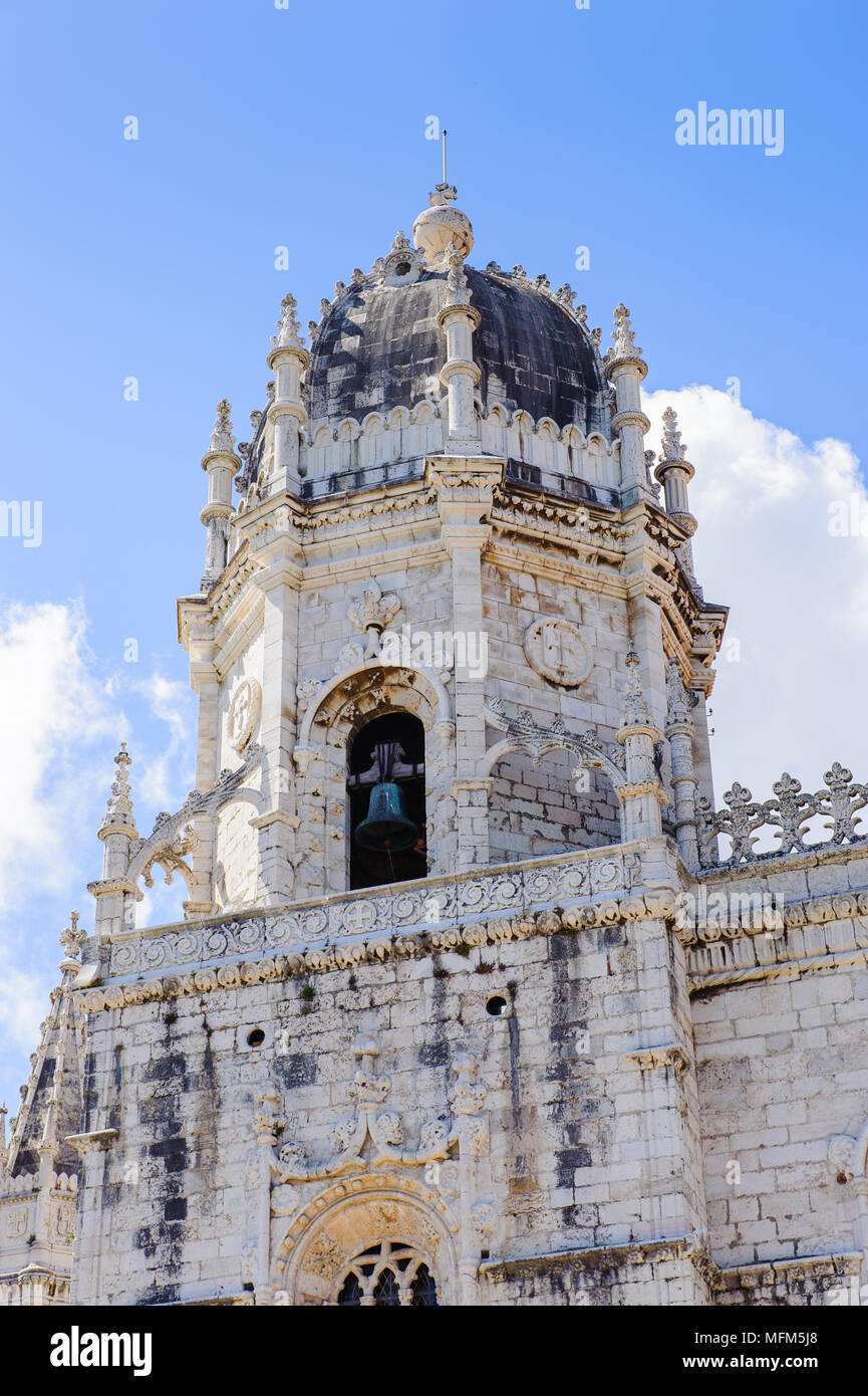 Part of the Jeronimos Monastery or Hieronymites Monastery in Lisbon ...