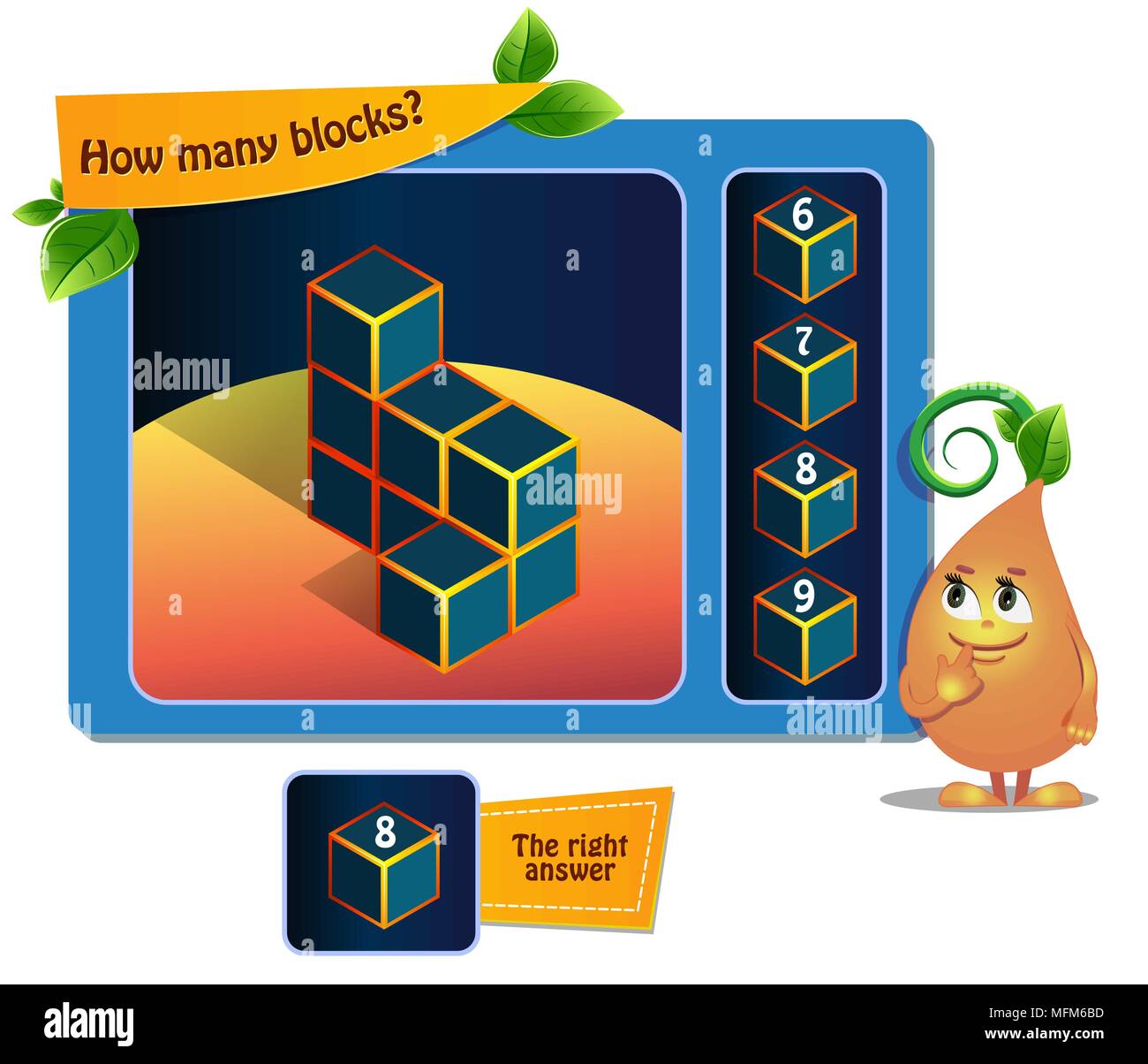 educational game for kids, puzzle. development of spatial thinking in ...