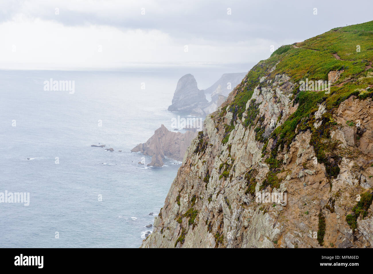 Rocks of Cape Roca, the westernmost extent of continental Europe Stock ...