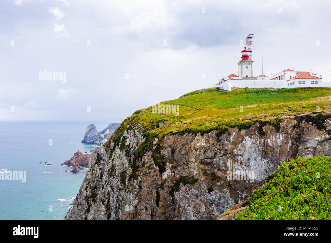 Rocks of Cape Roca, the westernmost extent of continental Europe Stock ...