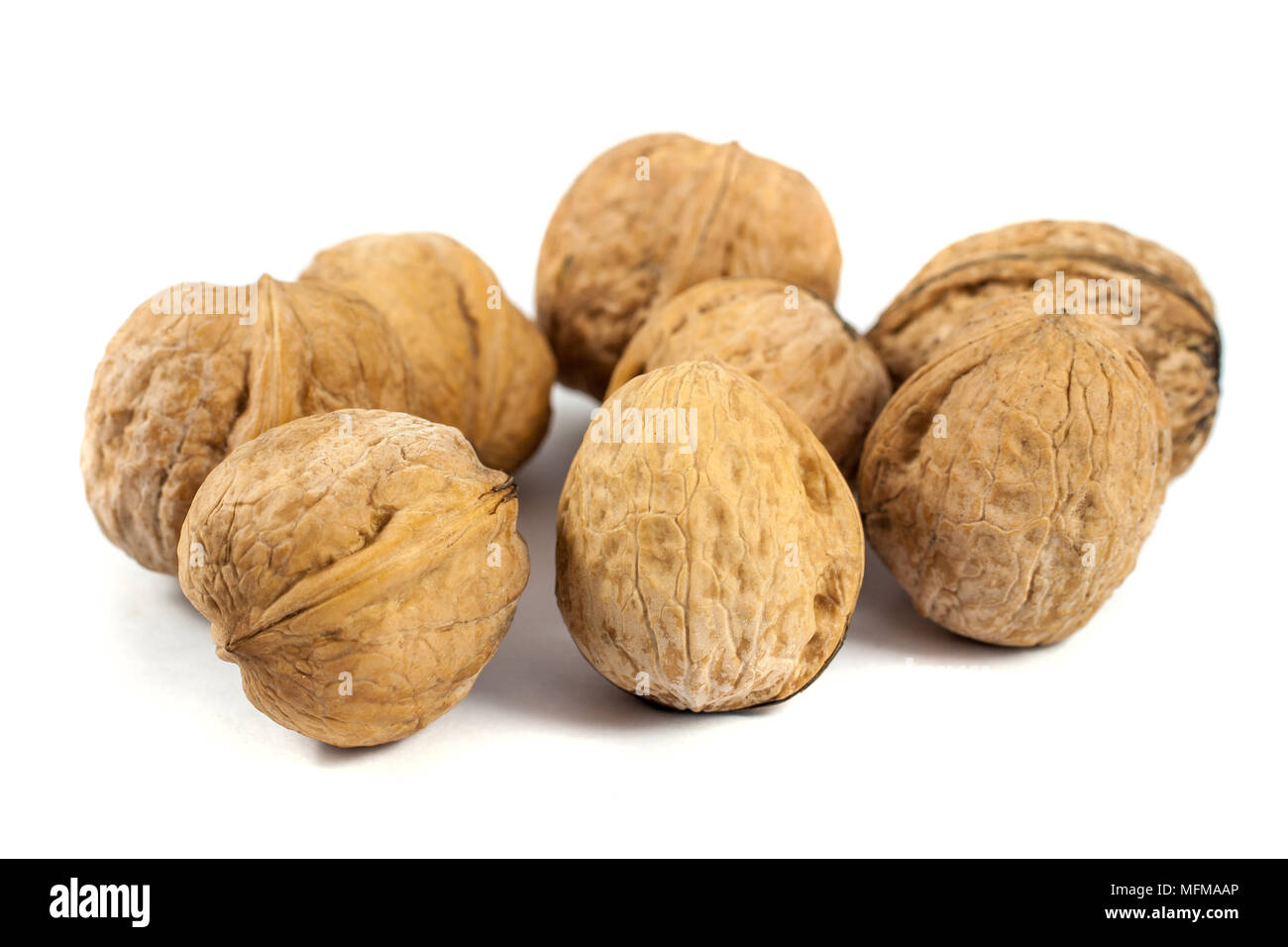 walnuts in shell isolated on white background Stock Photo - Alamy