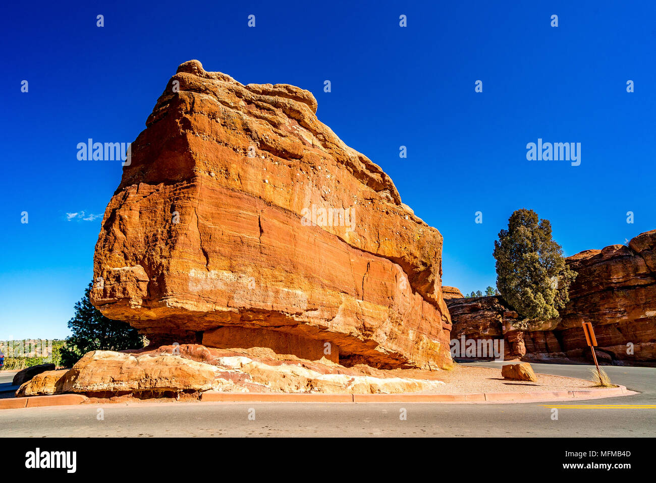 Steamboat Rock at the Garden of the Gods in Colorado Springs, Colorado ...