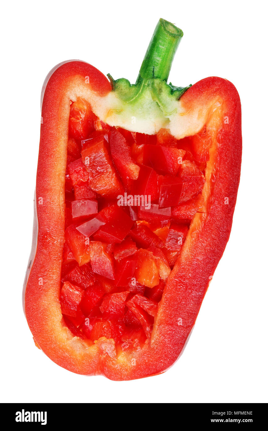 Cross section red bell pepper hi-res stock photography and images - Alamy