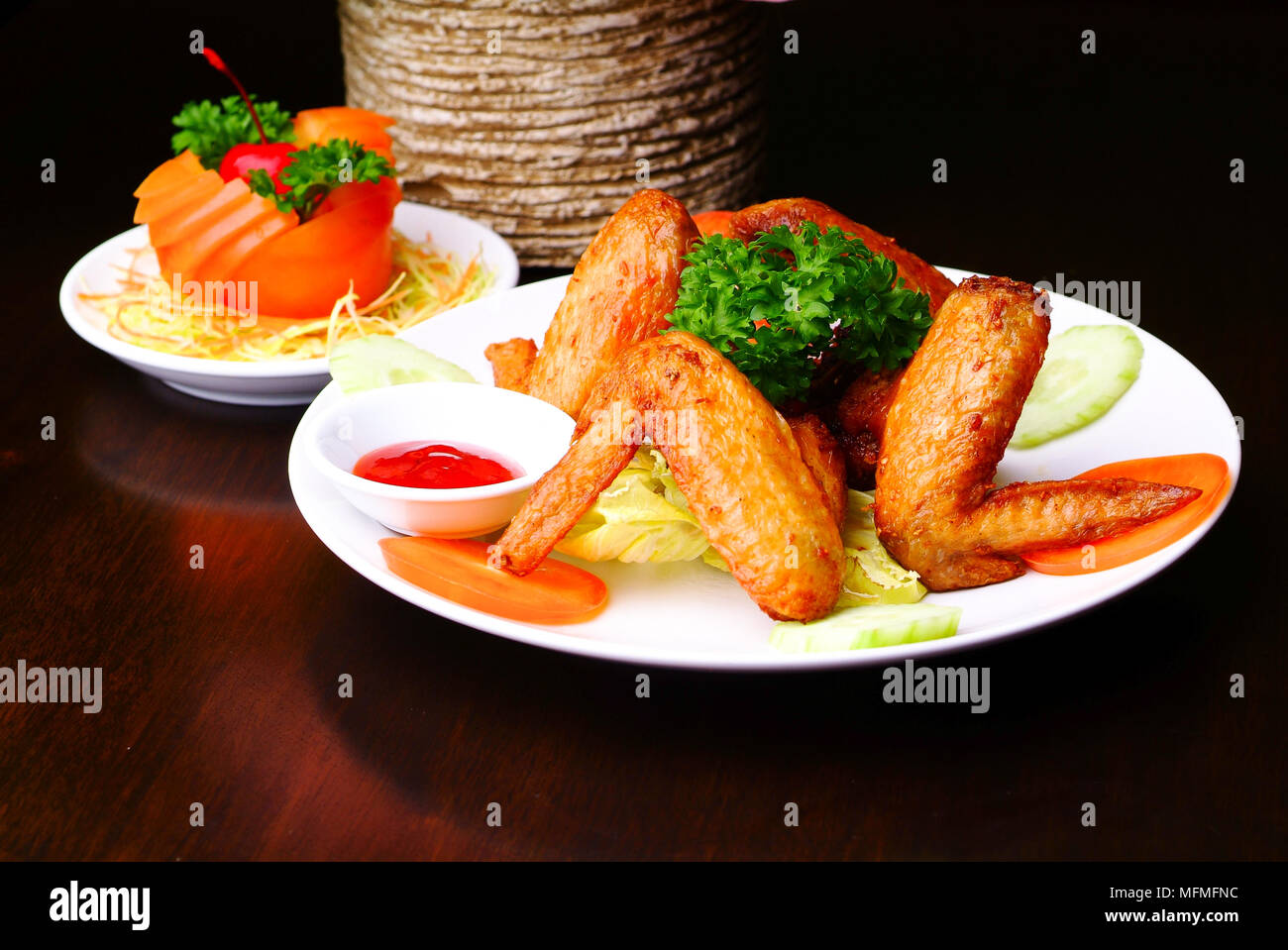 chicken wings with a background Stock Photo - Alamy